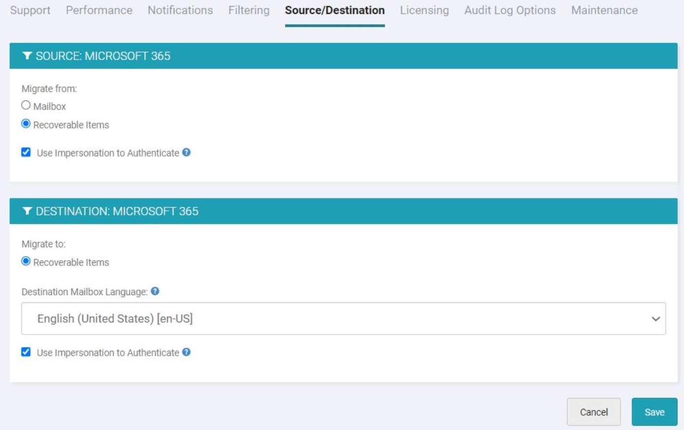 Recoverable Items (Microsoft 365 or Exchange) Migration Guide ...